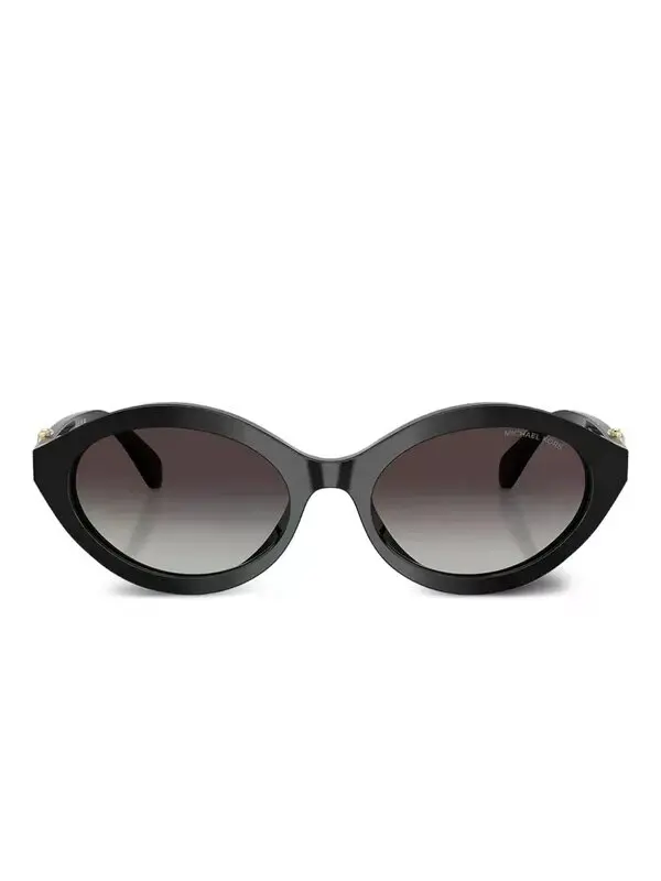 Michael Kors Carlazzo Oval Sunglasses - Black