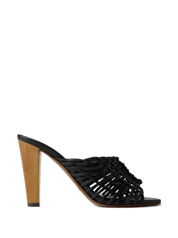 Ralph Lauren Adela Woven Mules - Black