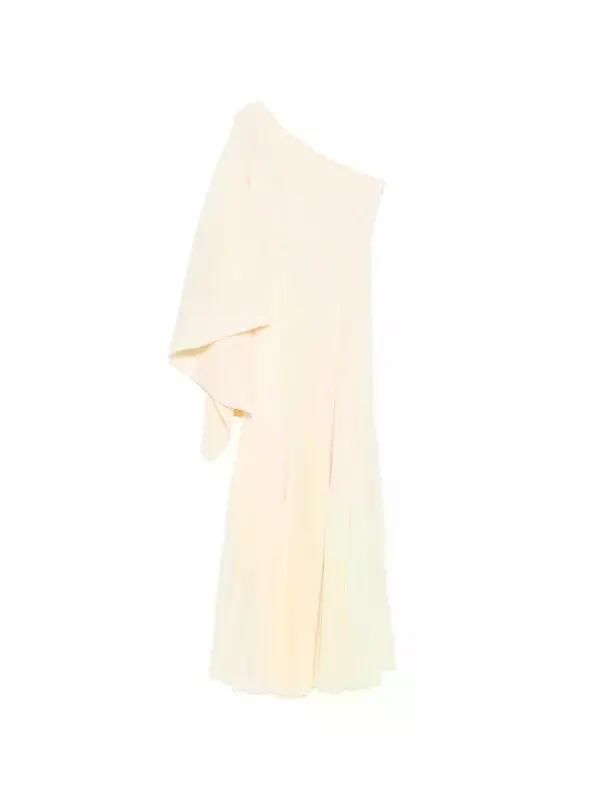 Solace London Maci Pleated One-shoulder Maxi Dress - Yellow