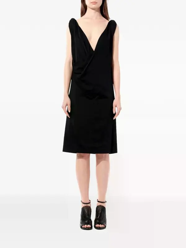 Balenciaga Asymmetric V-neck Dress