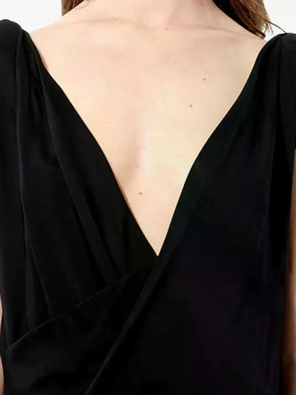 Balenciaga Asymmetric V-neck Dress