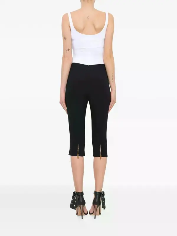 Alexander McQueen Cropped Trousers With Zip Detail