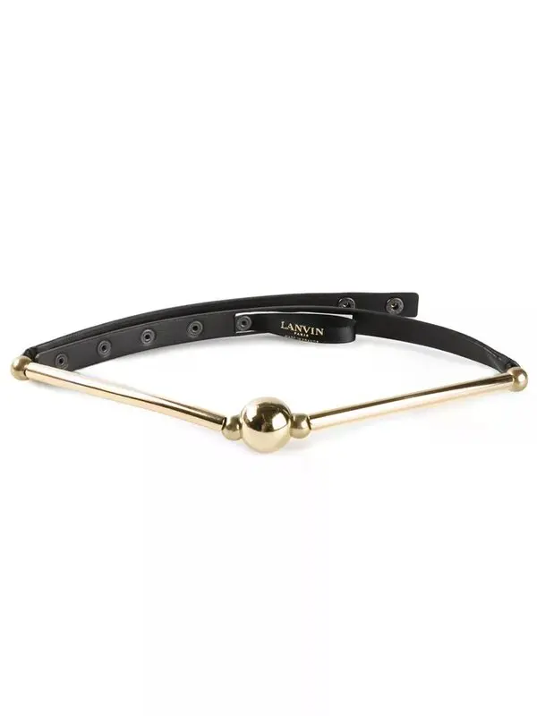 LANVIN Leather Belt - Metallic