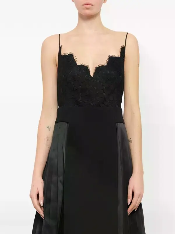 Givenchy Floral Lace Cami Dress - Black