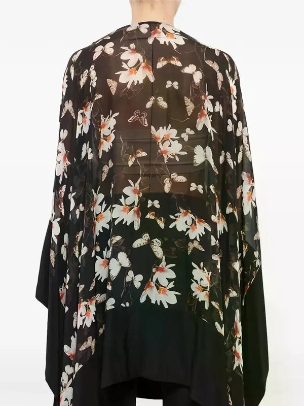 Givenchy Sheer Floral Poncho