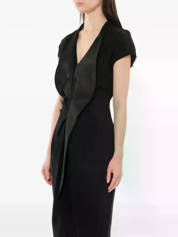 Givenchy Gathered Layered Midi Dress