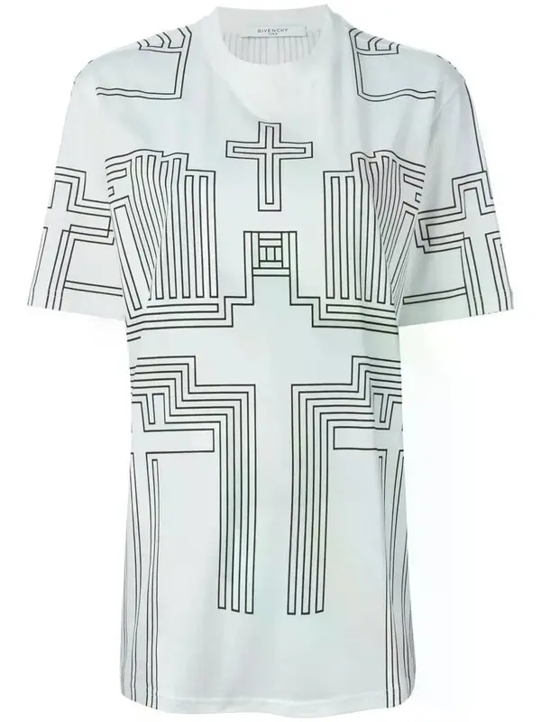 Givenchy Geometric Print T-shirt - White