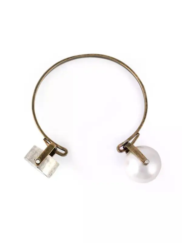 LANVIN Pearl And Crystal Arm Bracelet
