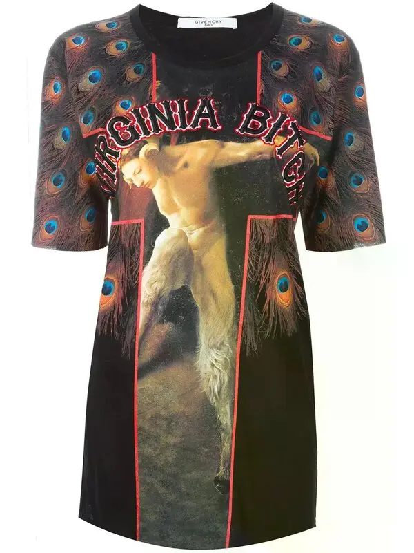 Givenchy Virginia Bitch Appliqué T-shirt - Multicolour