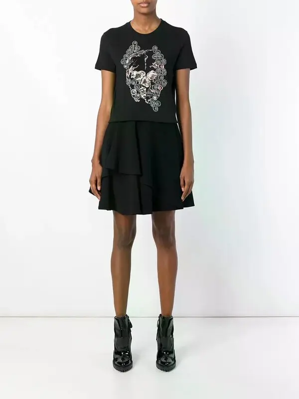 Alexander McQueen Embellished Skull T-shirt