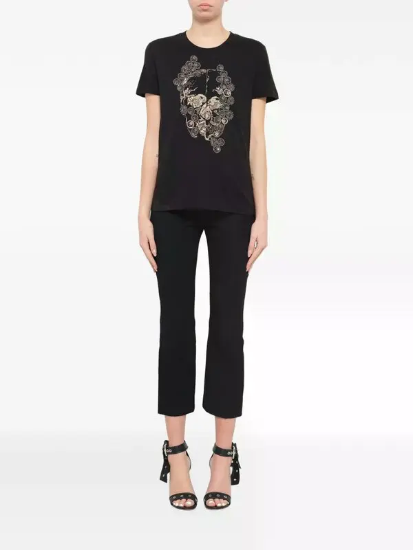 Alexander McQueen Skull-embellished Short Sleeve T-shirt
