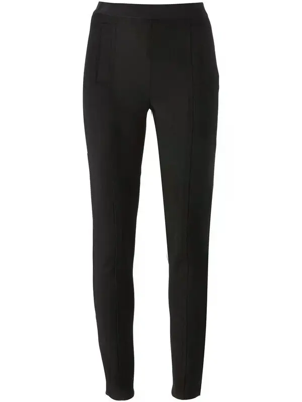 Neil Barrett High Waist Virgin Wool Blend Trousers - Black