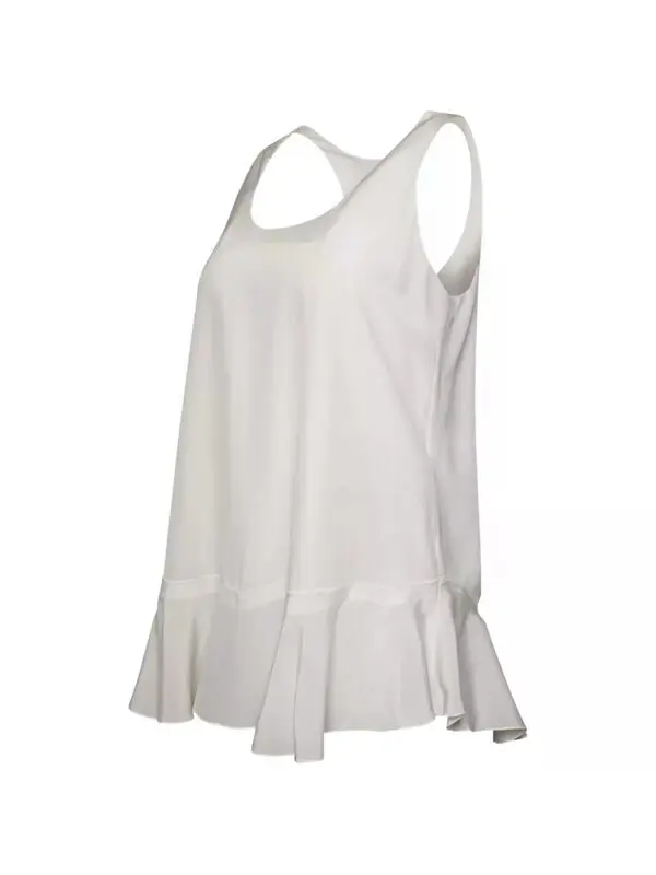 Chloé Sleeveless Ruffled Trim Top