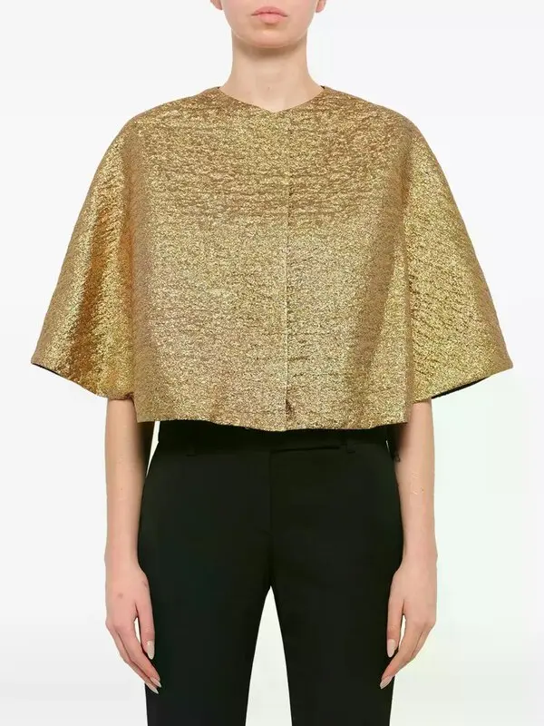 LANVIN Wide Sleeve Top - Metallic