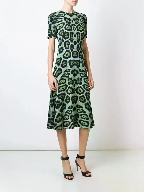 Givenchy Leopard Print A-line Dress