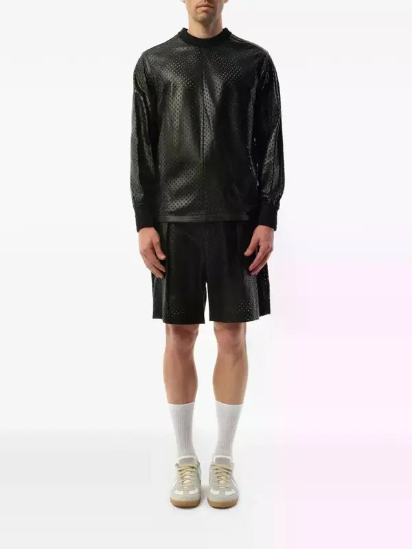 Givenchy Perforated Leather Sweatshirt