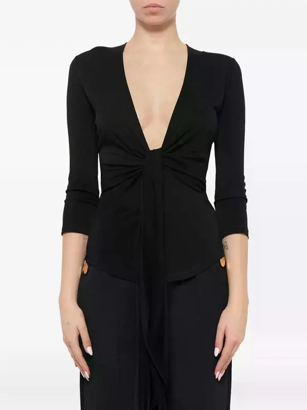 Givenchy Wrap-style V-neck Top