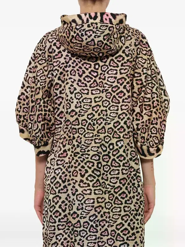 Givenchy Oversized Leopard Print Coat