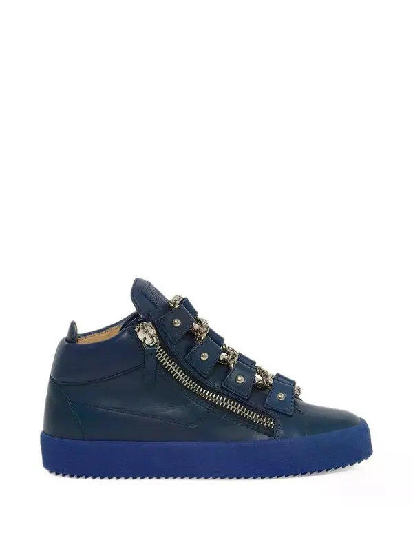 GIUSEPPE ZANOTTI Royce Hi-top Sneakers - Blue