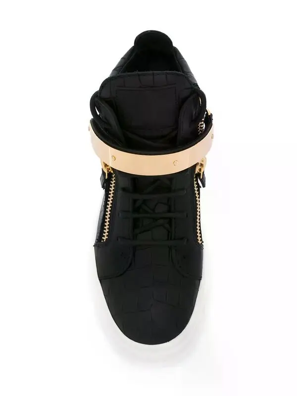 GIUSEPPE ZANOTTI Side Zip High-top Sneakers