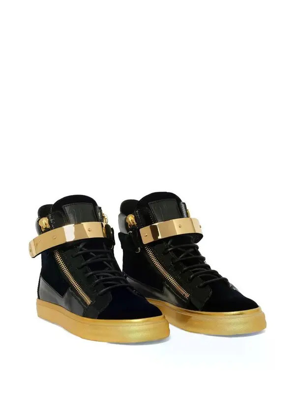 GIUSEPPE ZANOTTI Coby Hi-top Sneakers - Blue