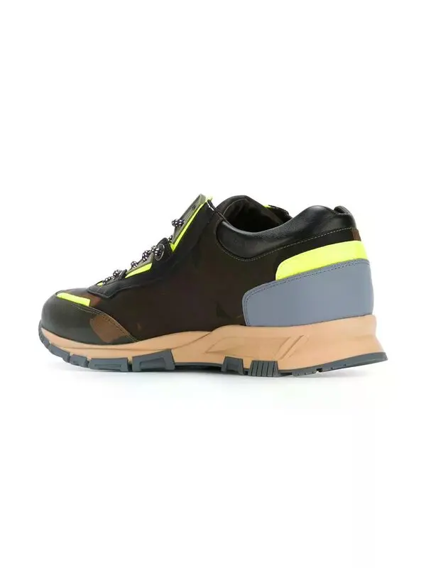 LANVIN Leather Paneled Sneakers