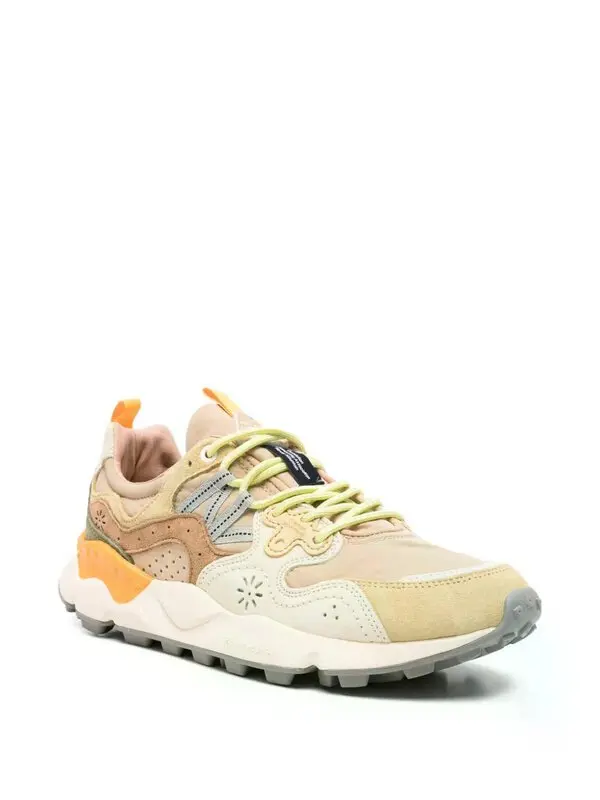 FLOWER MOUNTAIN Perforated Panelled Sneakers