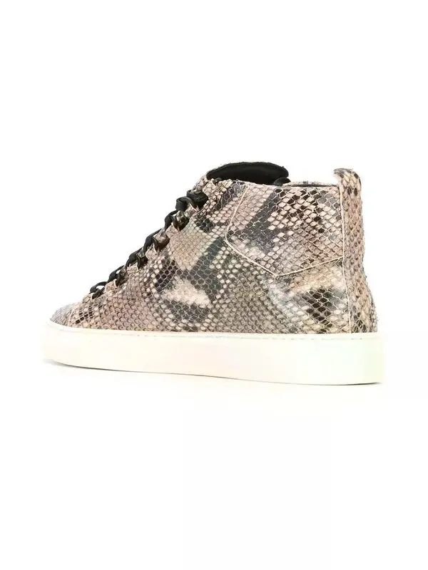 Balenciaga Snakeskin Effect Sneakers