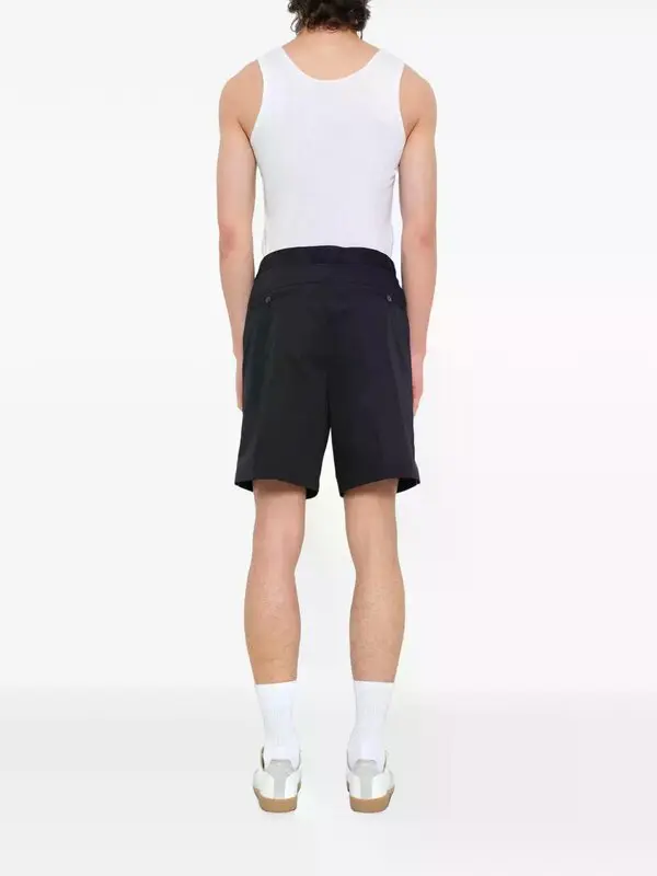 LANVIN Black Cotton Drawstring Shorts