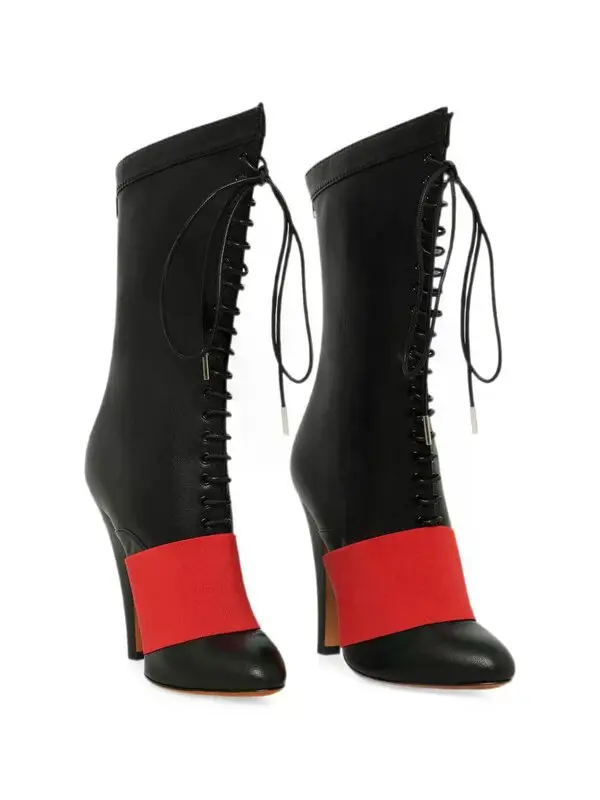 Givenchy Contrast Panel Lace-up Boots