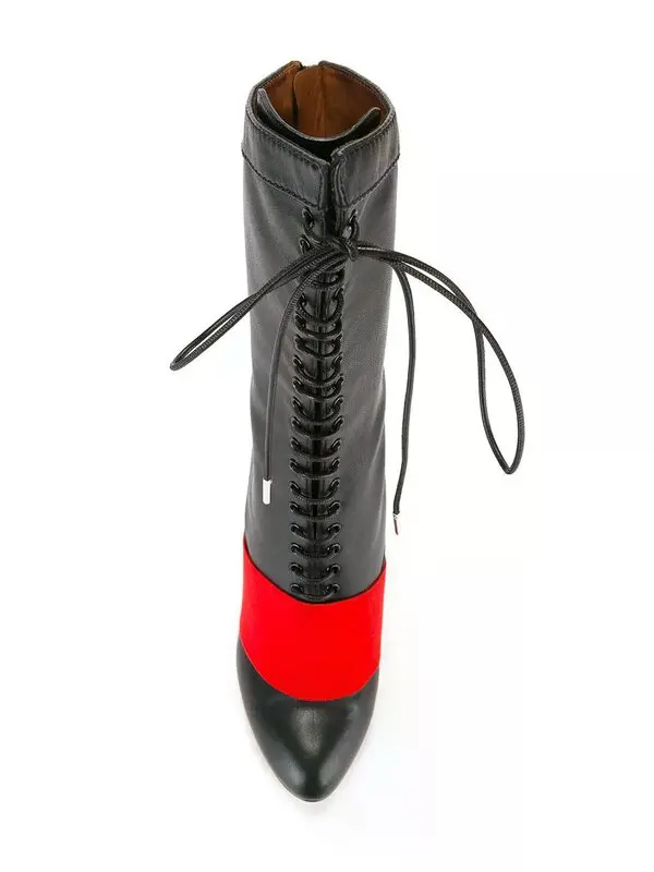 Givenchy Contrast Panel Lace-up Boots