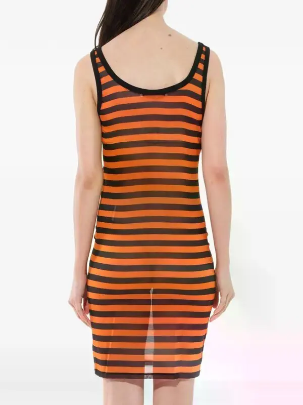 Givenchy Semi-sheer Striped Mini Dress