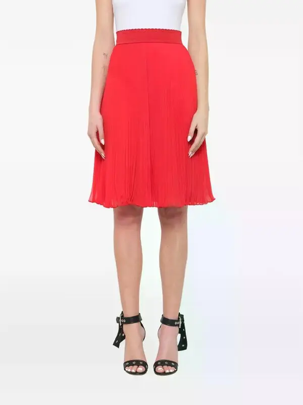 Givenchy Plissé Mid-length Skirt - Red
