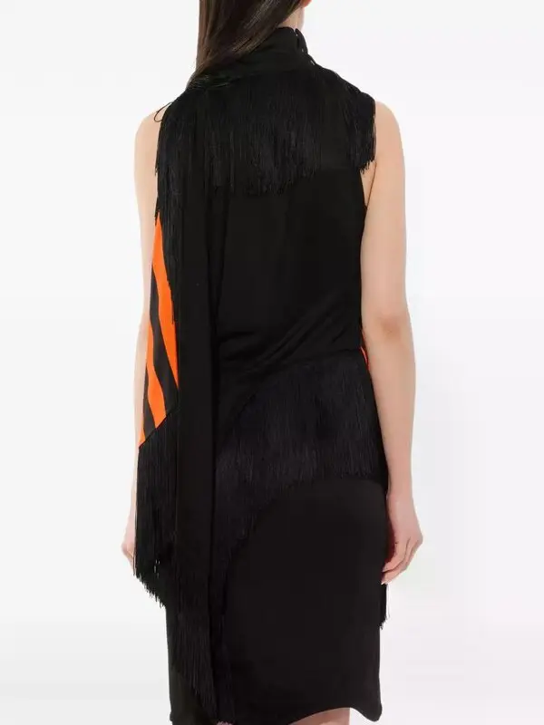 Givenchy Fringed Trim Fitted Dress