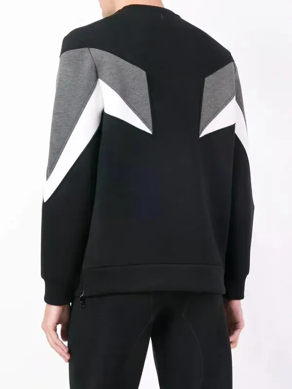 Neil Barrett Geometric Paneled Sweatshirt