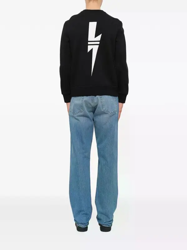 Neil Barrett Lightning Bolt Sweatshirt - Black