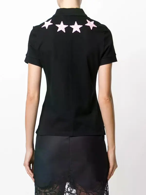 Givenchy Star Appliqué Polo Shirt