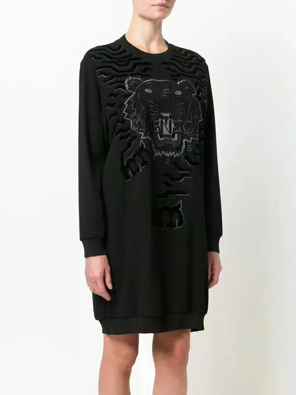 Kenzo Tiger Motif Jumper Dress
