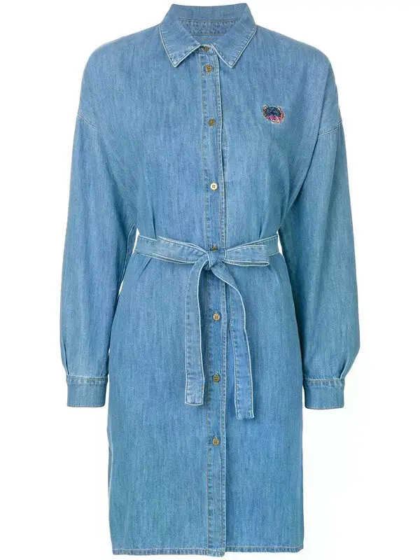 Kenzo Embroidered Tiger Shirt Dress