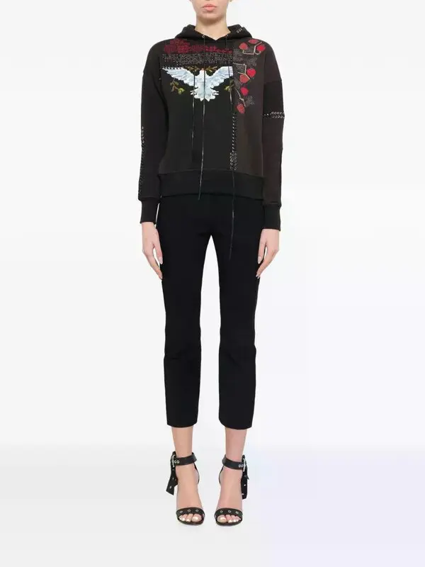 Alexander McQueen Embroidered Cotton Hoodie