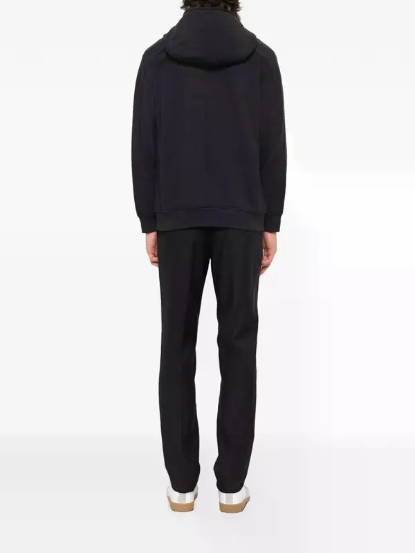 WOOYOUNGMI Zipped Hooded Jacket - Blue