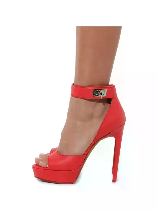 Givenchy Shark Lock Sandals - Red