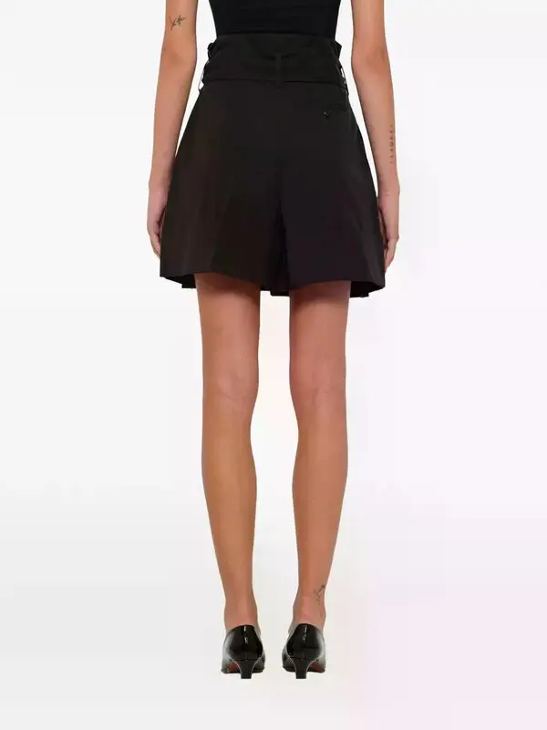 Alexander McQueen High-waisted Tie Shorts