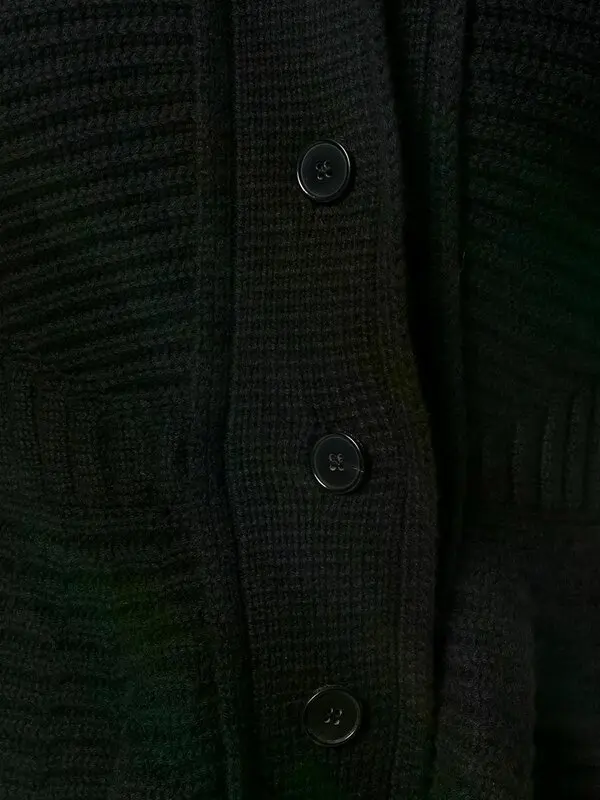 Alexander McQueen Peplum Ribbed Cardigan