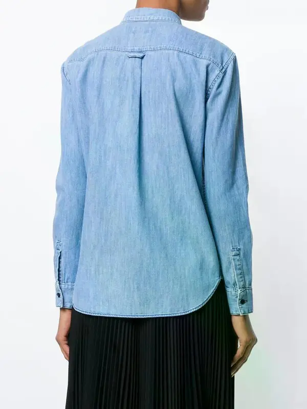 Kenzo Embroidered Tiger Denim Shirt