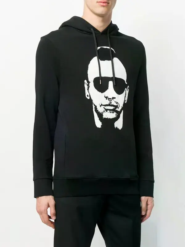 Neil Barrett Face Print Hoodie