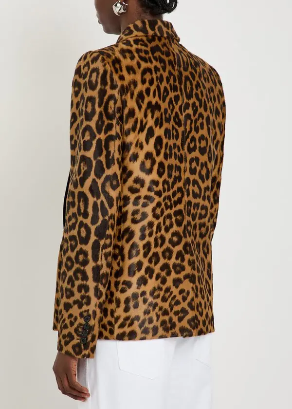 Khaite Calf-hair Print Jacket - Leopard