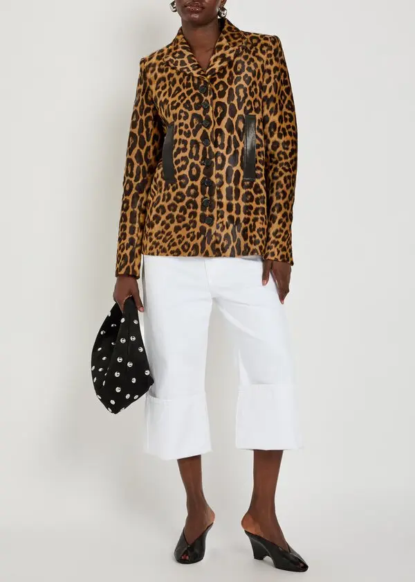 Khaite Calf-hair Print Jacket - Leopard