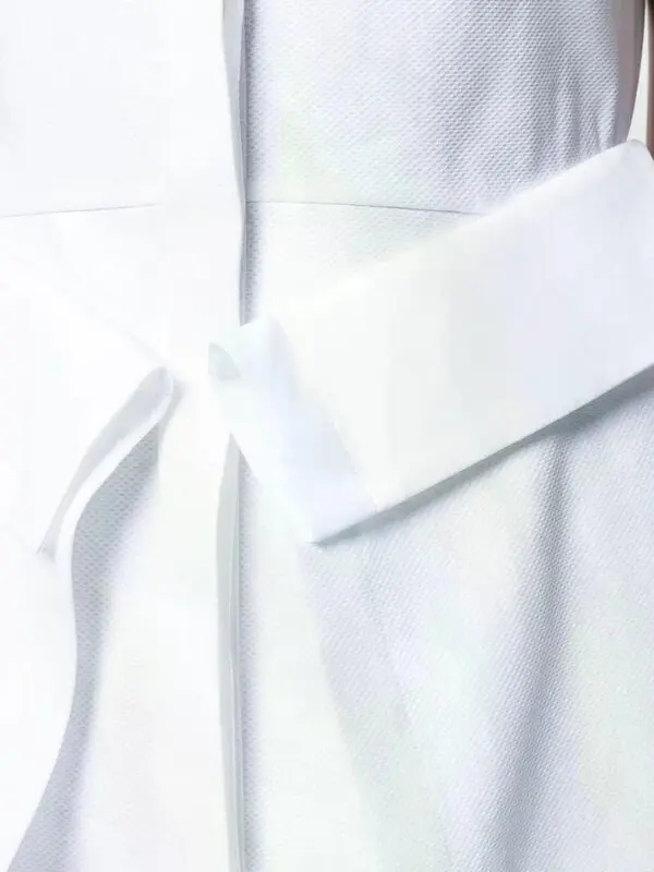 Alexander McQueen Sleeveless Folded Flap Detail Shirt Dress