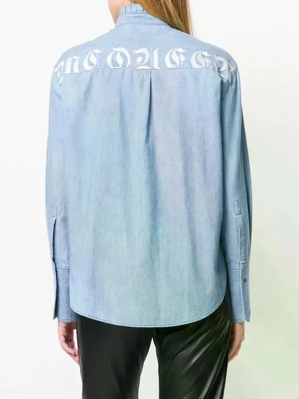 Alexander McQueen Light Cotton Ruffle Collar Shirt